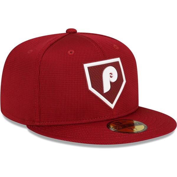 New Era Philadelphia Phillies Maroon 2022 Clubhouse Cooperstown Collec