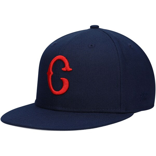 Rings & Crwns Cleveland Buckeyes Team Fitted Hat - Navy