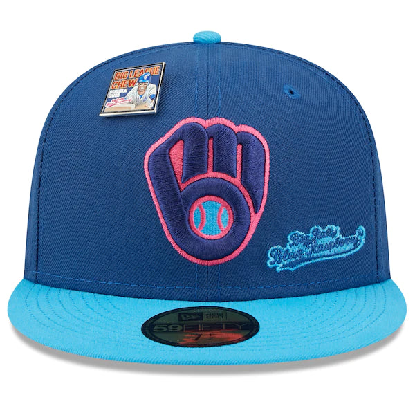 New Era MLB x Big League Chew Milwaukee Brewers Big Rally Blue Raspber