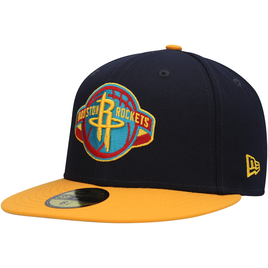 New Era Houston Rockets Navy/Gold Midnight 59FIFTY Fitted Hat