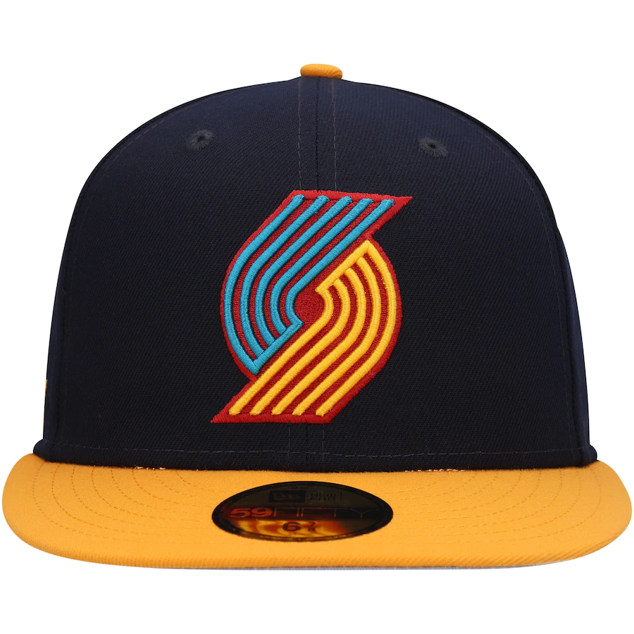 New Era Portland Trail Blazers Navy/Gold Midnight 59FIFTY Fitted Hat