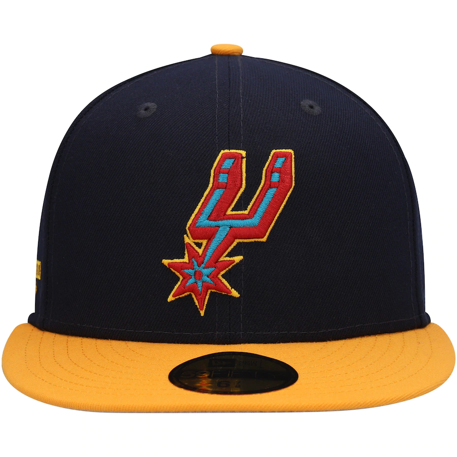 New Era San Antonio Spurs Navy/Gold Midnight 59FIFTY Fitted Hat