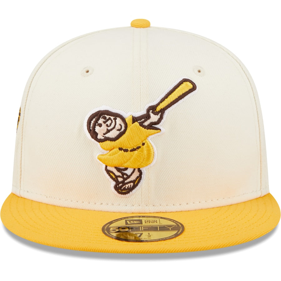 New Era San Diego Padres White/Gold Cooperstown Collection San Diego ...