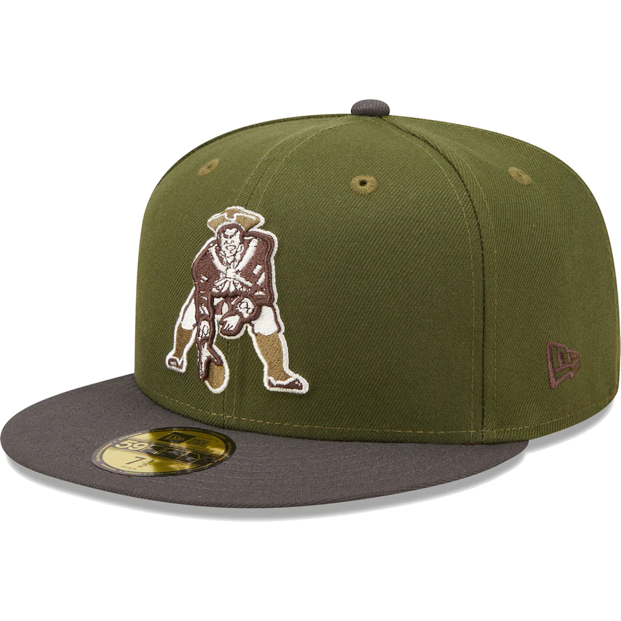 New Era New England Patriots Olive/Graphite 1986 Pro Bowl 59FIFTY ...