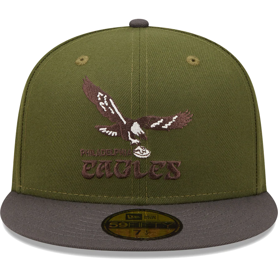 New Era Philadelphia Eagles Olive/Graphite 1980 Pro Bowl 59FIFTY Fitted Hat