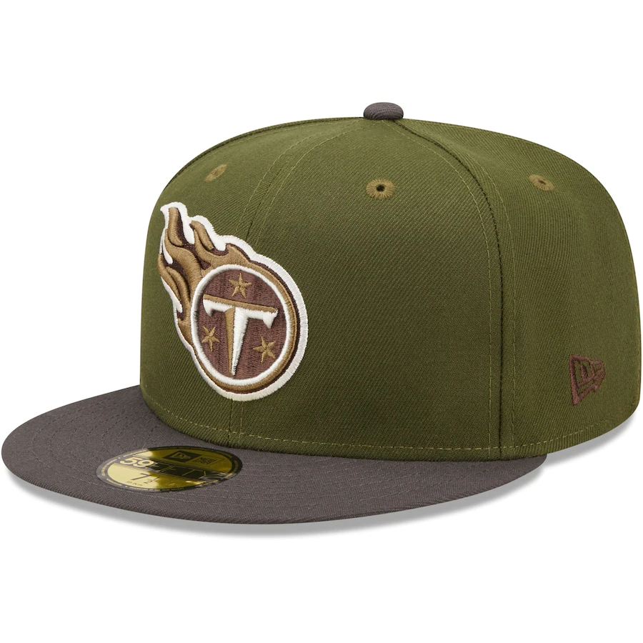 New Era Tennessee Titans Olive/Graphite 2000 Pro Bowl 59FIFTY Fitted Hat