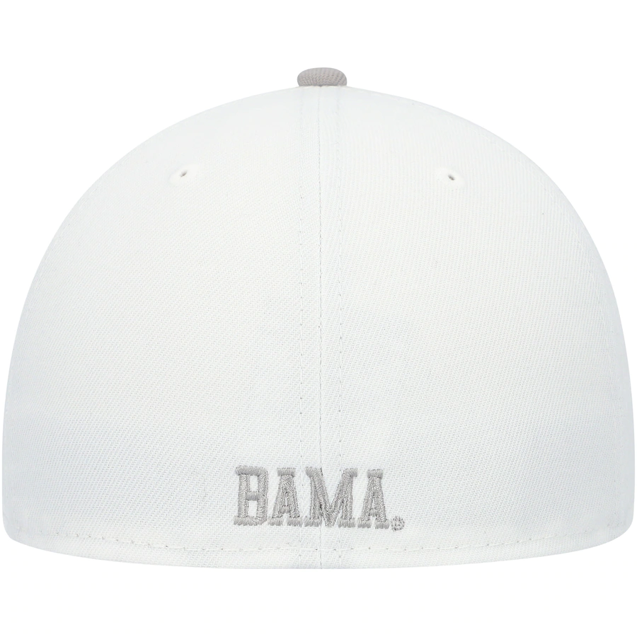New Era Alabama Crimson Tide White/Gray Neutral Apricot 59FIFTY Fitted Hat