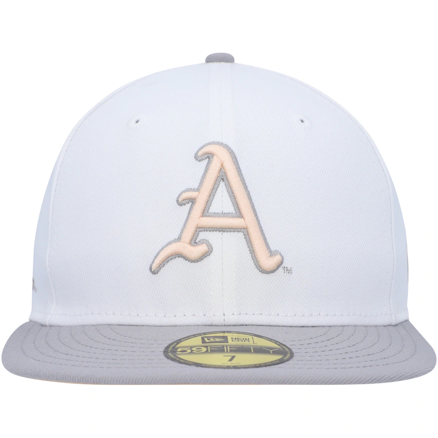 New Era Arkansas Razorbacks White/Gray Neutral Apricot 59FIFTY Fitted