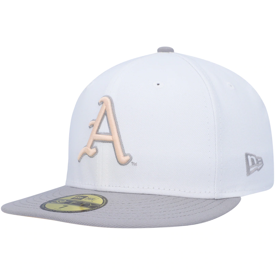 New Era Arkansas Razorbacks White/Gray Neutral Apricot 59FIFTY Fitted