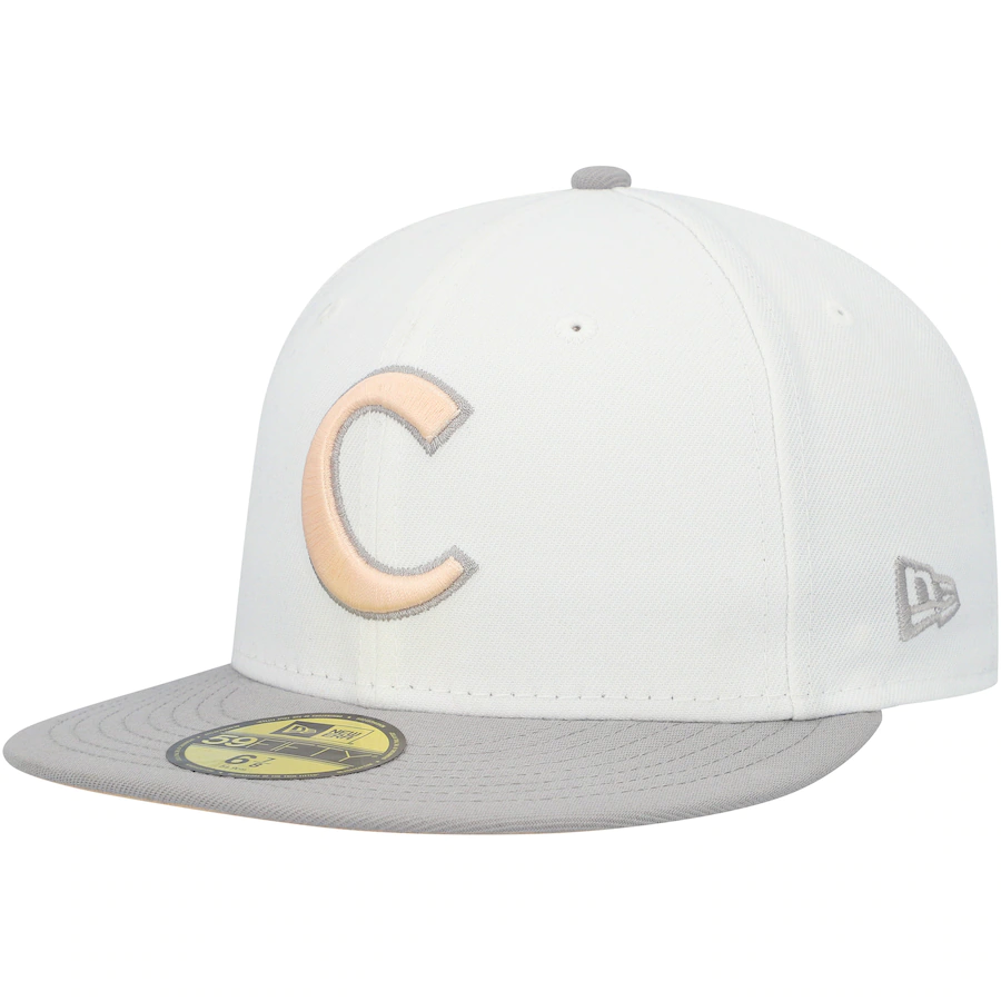 New Era Clemson Tigers White/Gray Neutral Apricot 59FIFTY Fitted Hat