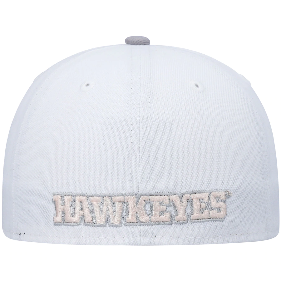 New Era Iowa Hawkeyes White/Gray Neutral Apricot 59FIFTY Fitted Hat