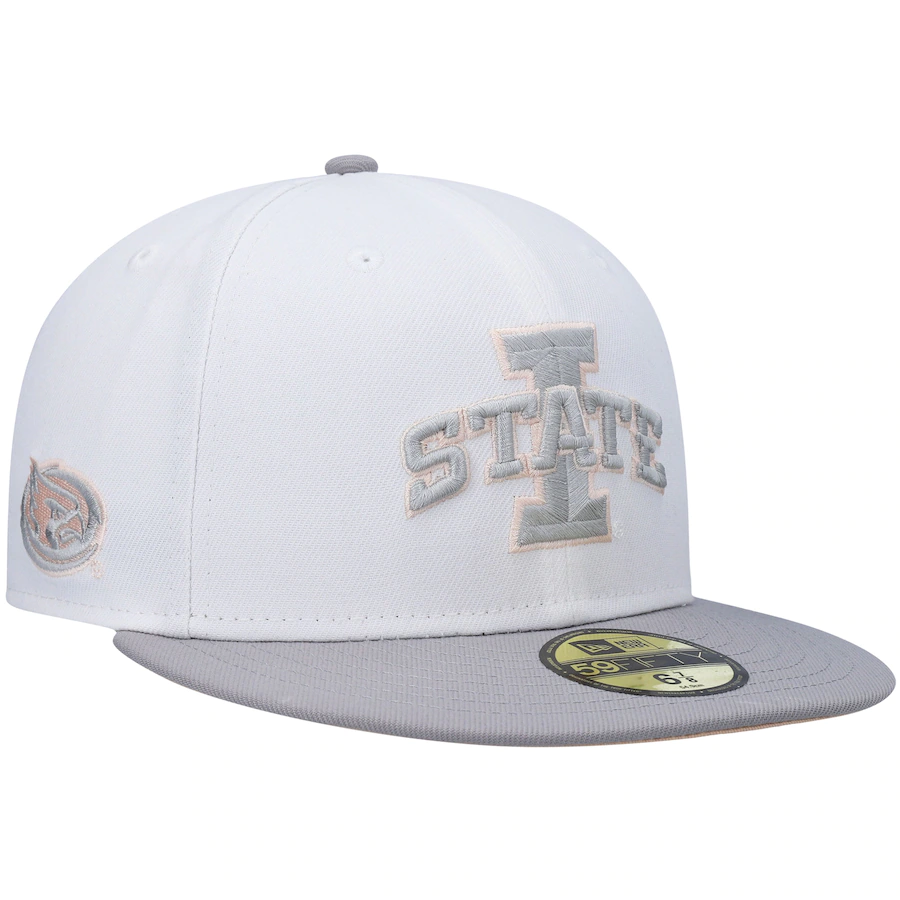 New Era Iowa State Cyclones White/Gray Neutral Apricot 59FIFTY Fitted