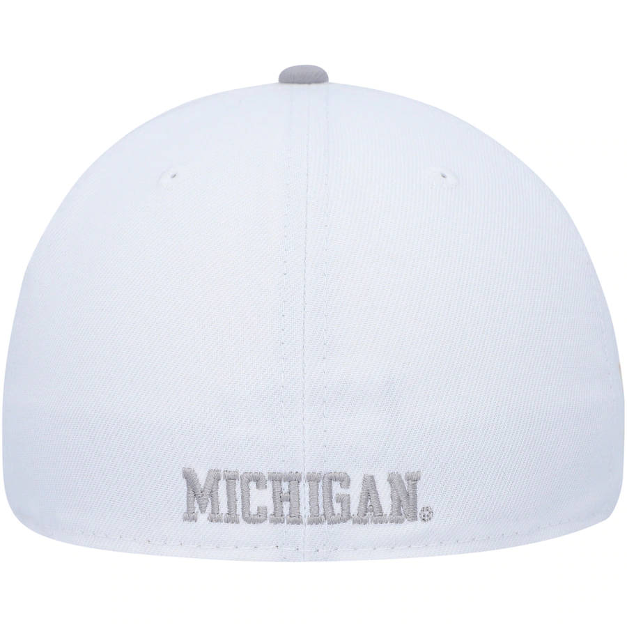 New Era Michigan Wolverines White/Gray Neutral Apricot 59FIFTY Fitted Hat