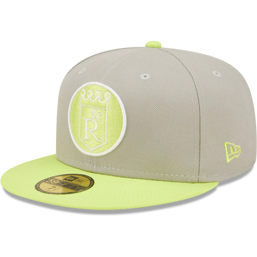 New Era Kansas City Royals Gray/Green 50th Anniversary Cyber 59FIFTY ...