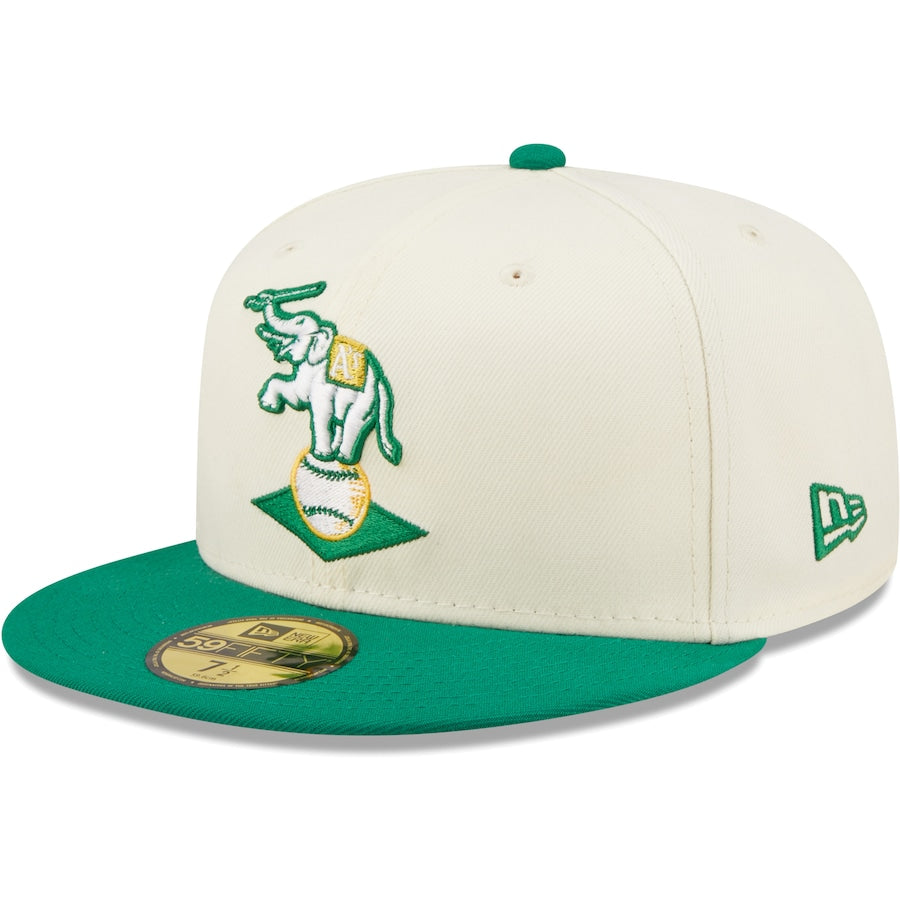New Era Oakland Athletics White/Green Cooperstown Collection 50th ...