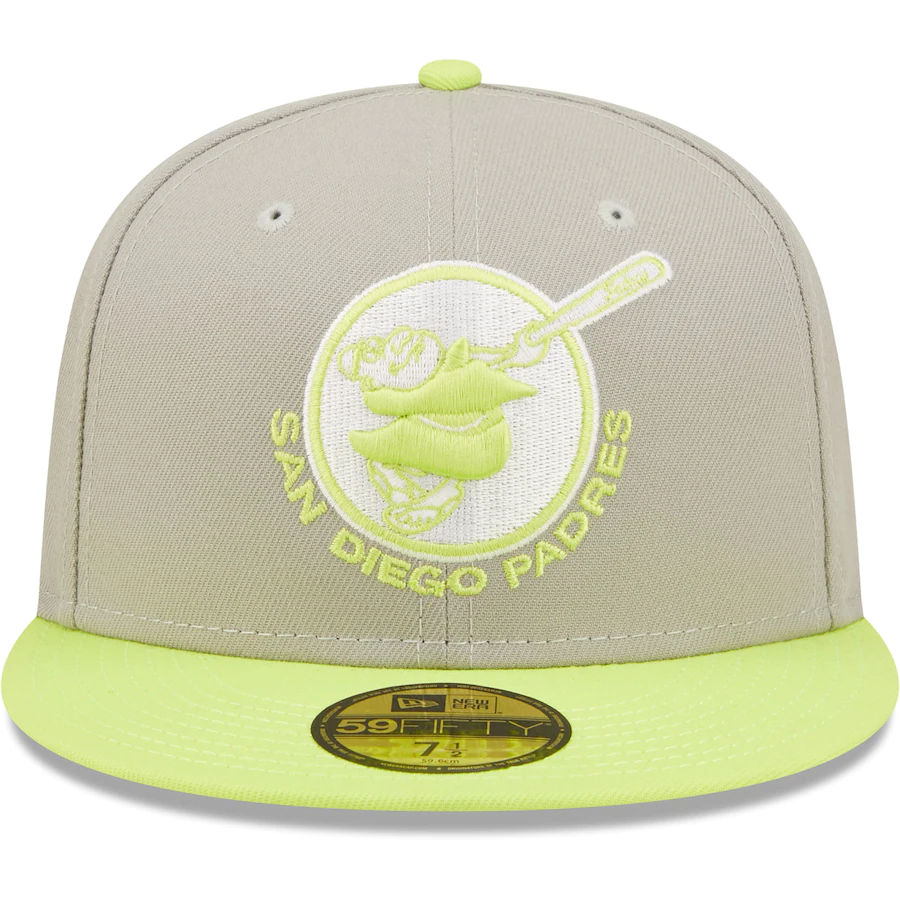 New Era San Diego Padres Gray/Green 25th Anniversary Cyber 59FIFTY ...