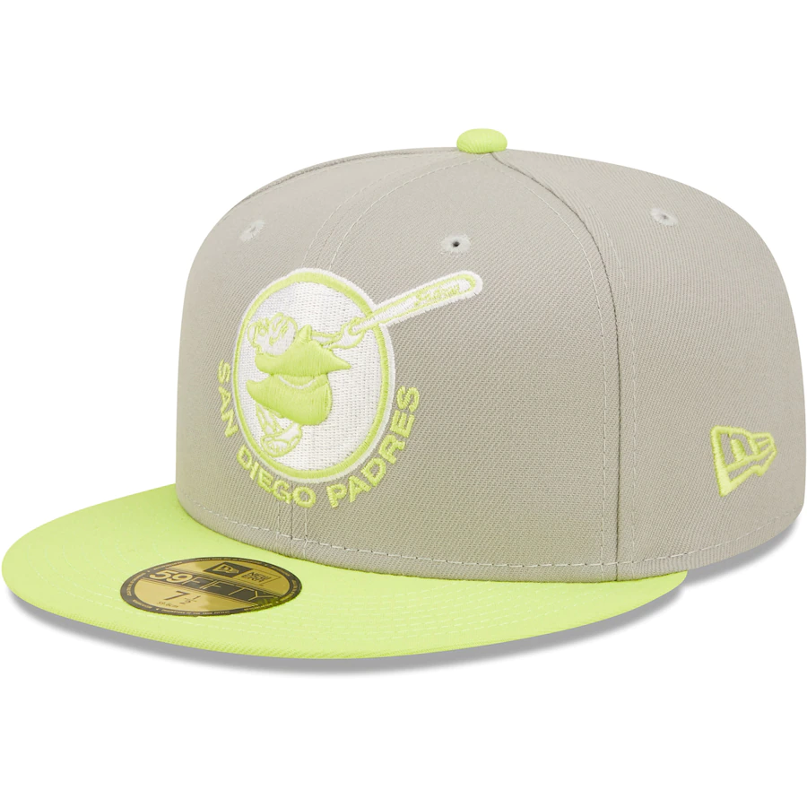 New Era San Diego Padres Gray/Green 25th Anniversary Cyber 59FIFTY ...
