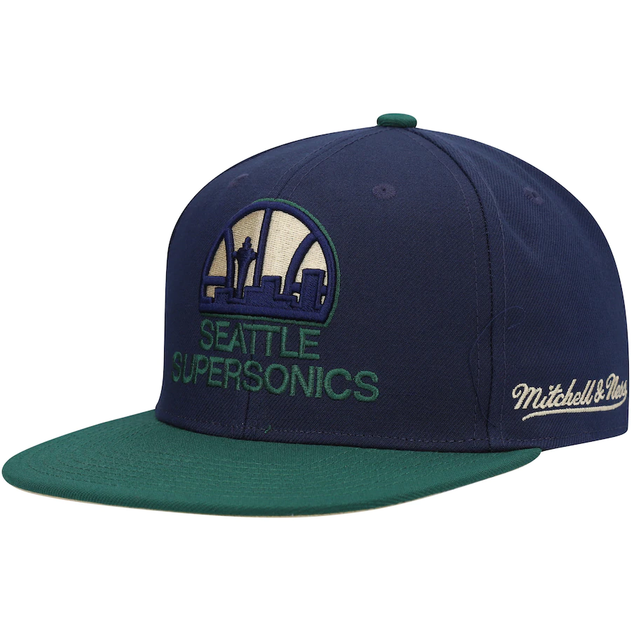 Mitchell & Ness Seattle SuperSonics Navy/Green 25th Anniversary Grassl