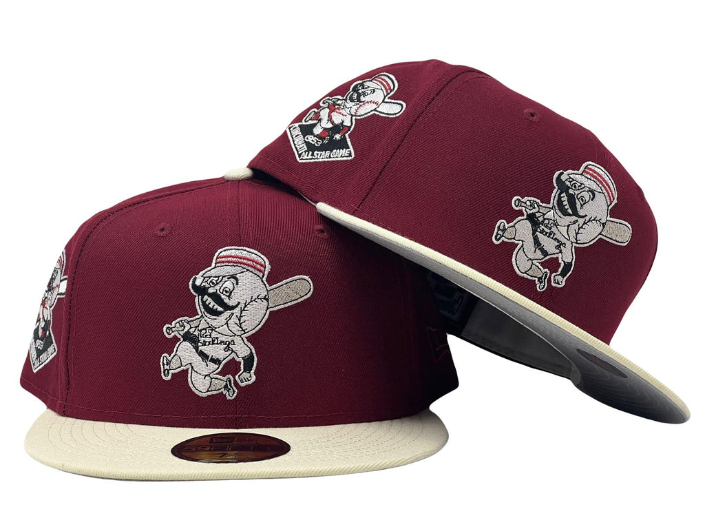 New Era Cincinnati Reds 1953 All-Star Game Burgundy/Chrome 59FIFTY Fit