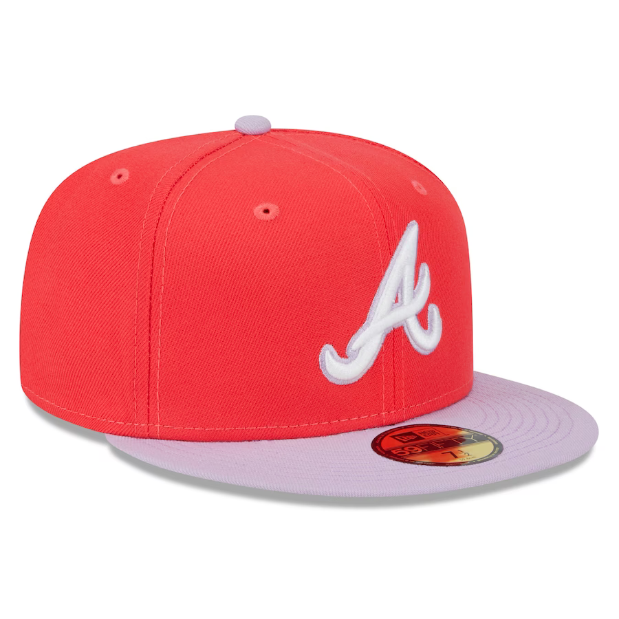 New Era Atlanta Braves Spring Red/Lavender 2023 59FIFTY Fitted Hat