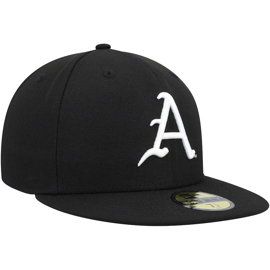 New Era Arkansas Razorbacks Black & White 59FIFTY Fitted Hat