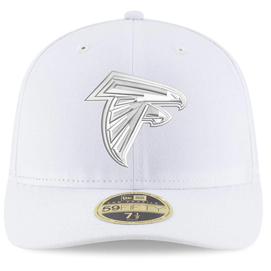 New Era Atlanta Falcons White on White Low Profile 59FIFTY Fitted Hat