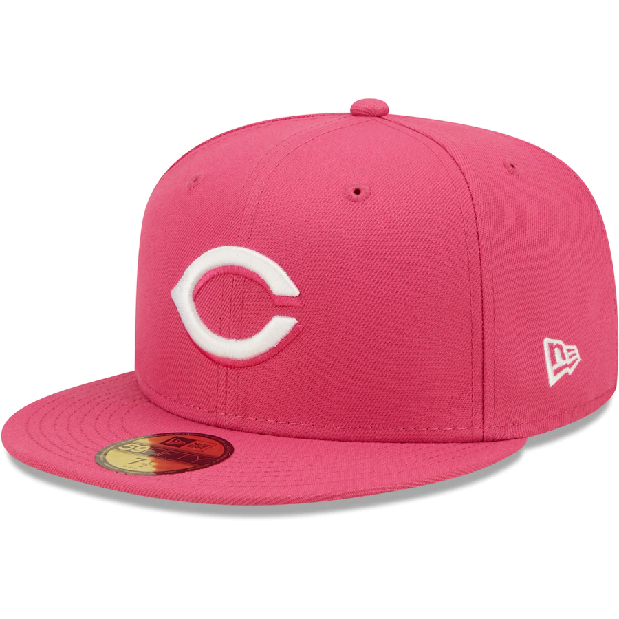 New Era Cincinnati Reds Hot Pink 59FIFTY Fitted Hat