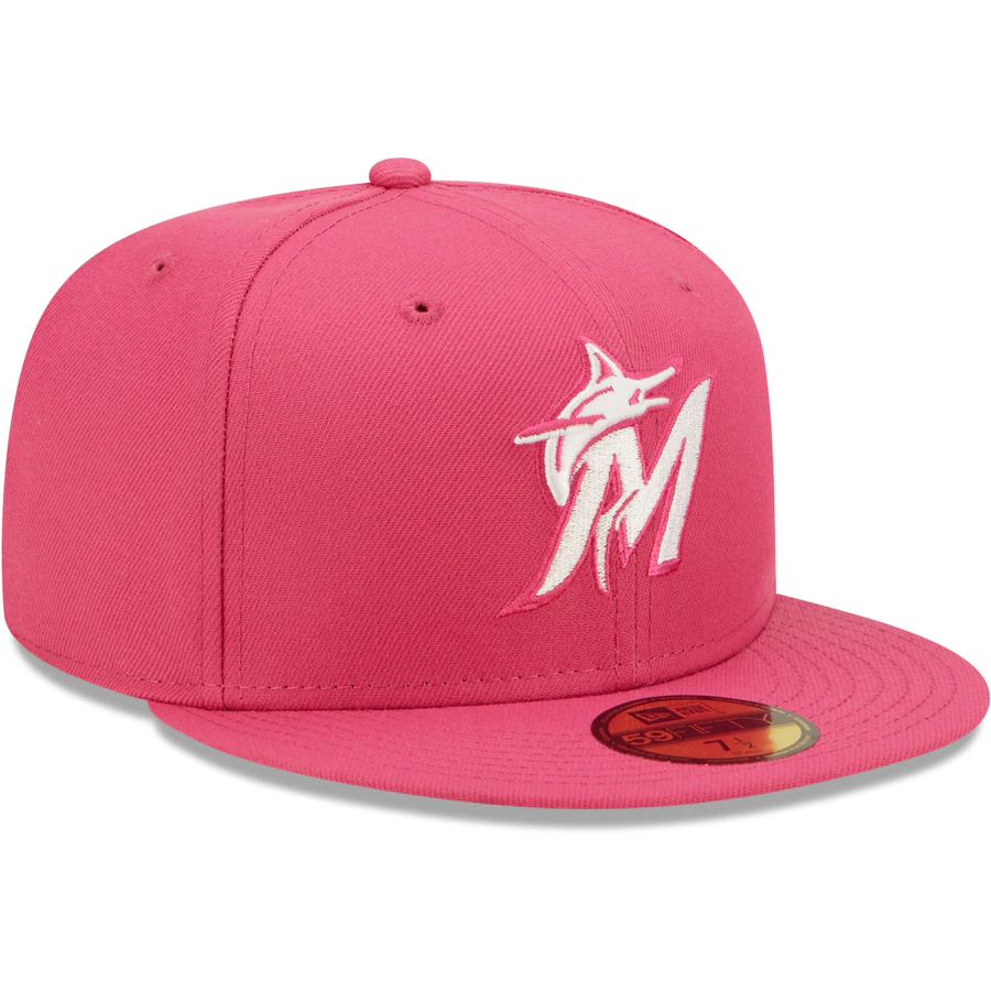 New Era Miami Marlins Hot Pink 59FIFTY Fitted Hat