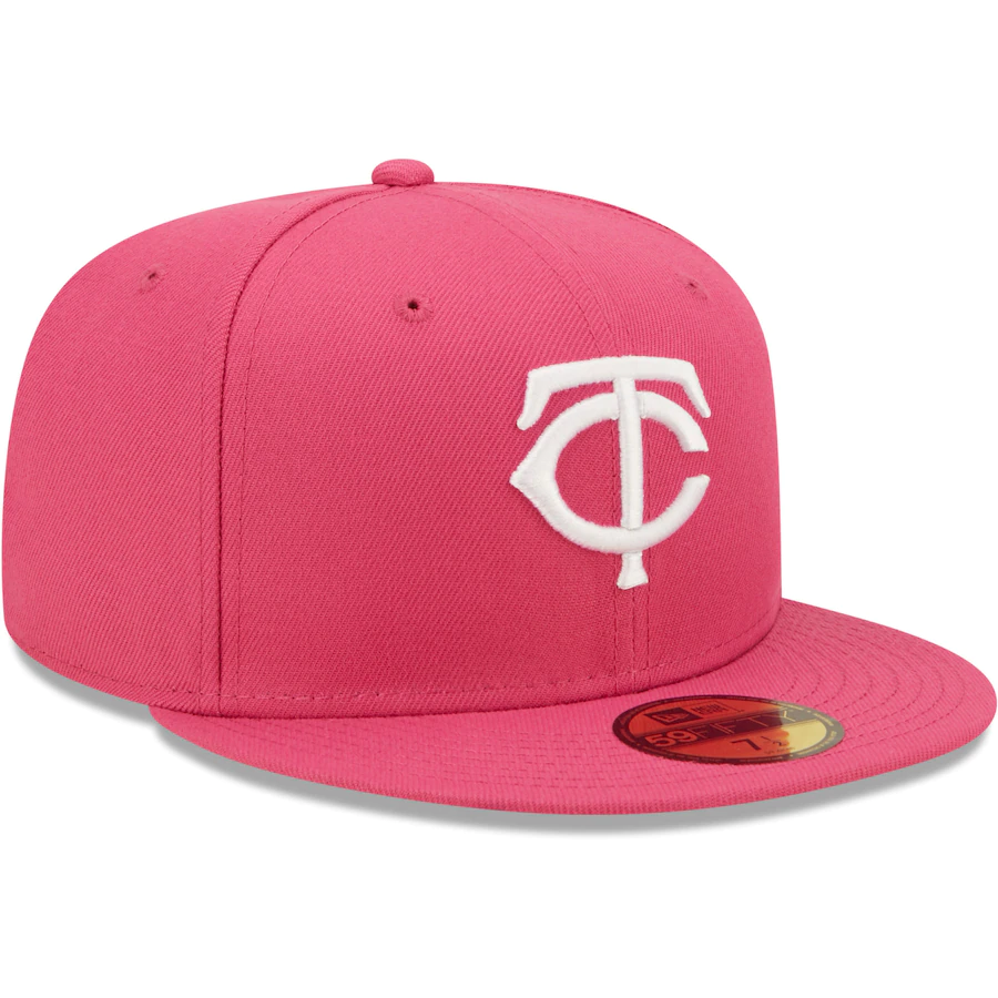 New Era Minnesota Twins Hot Pink 59FIFTY Fitted Hat