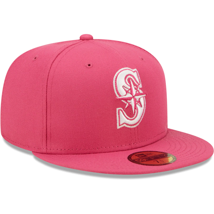 New Era Seattle Mariners Hot Pink 59FIFTY Fitted Hat
