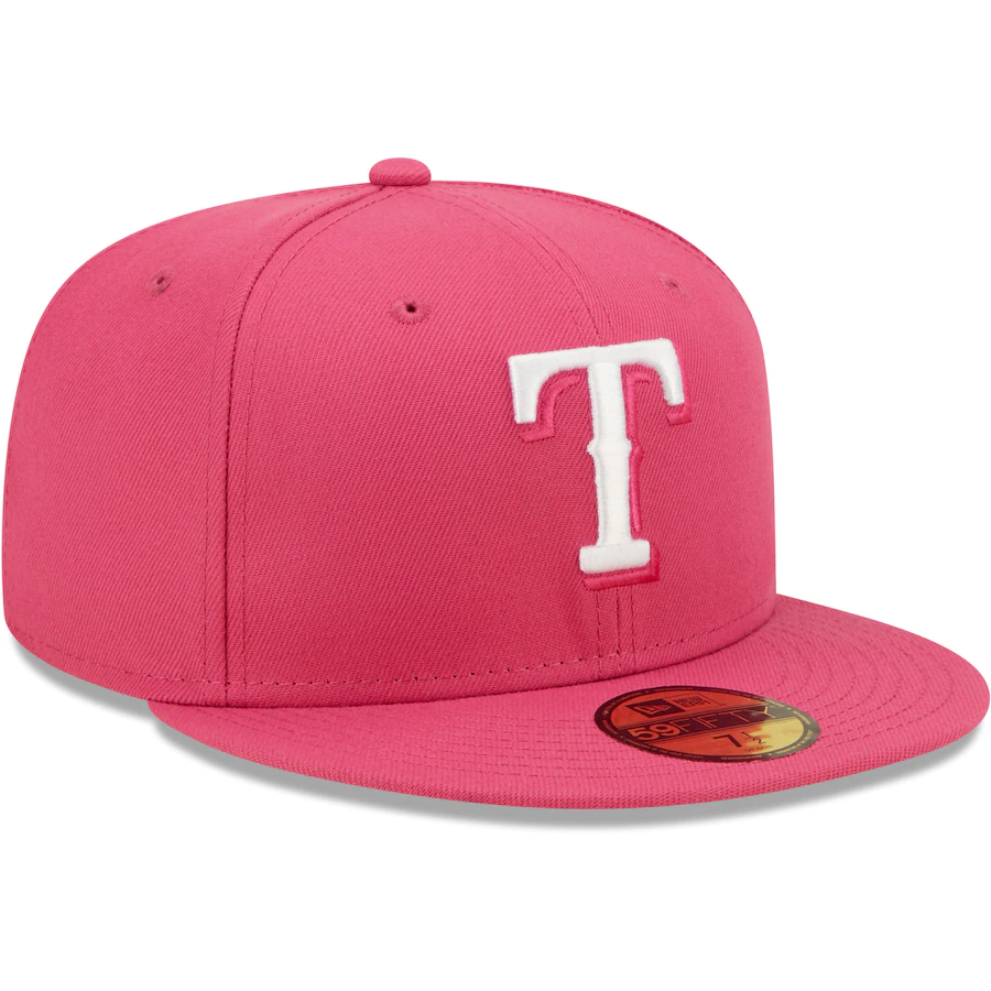 New Era Texas Rangers Hot Pink 59FIFTY Fitted Hat