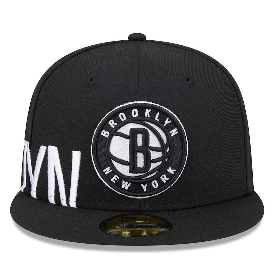 New Era Brooklyn Nets Side Arch Jumbo 59FIFTY Fitted Hat