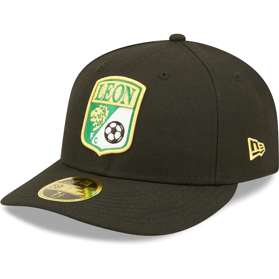 New Era Club Leon Black Primary Logo Low Profile 59FIFTY Fitted Hat