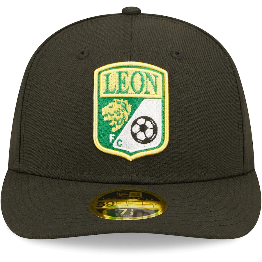 New Era Club Leon Black Primary Logo Low Profile 59FIFTY Fitted Hat