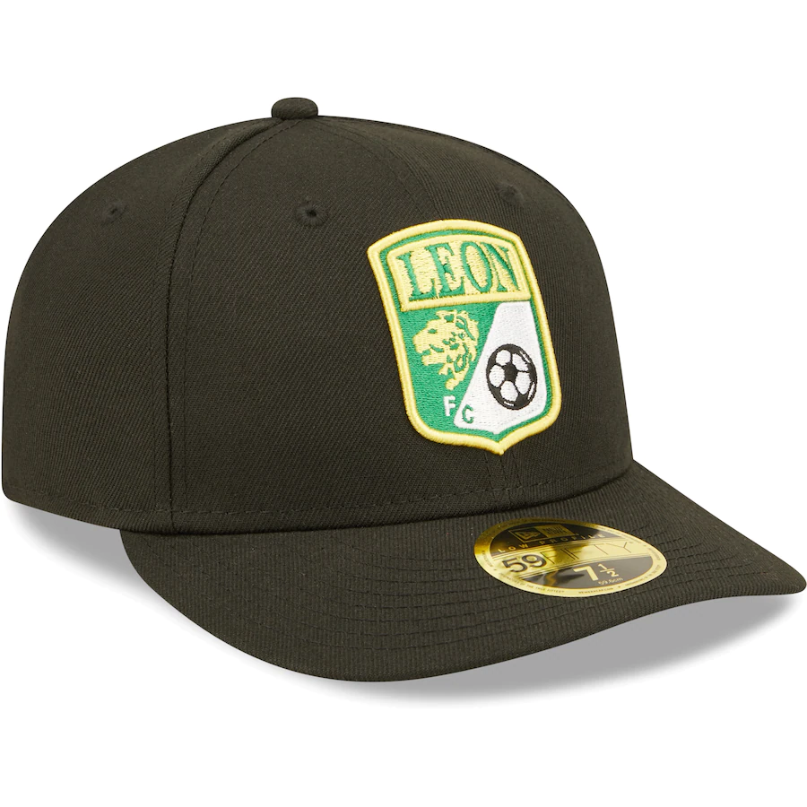 New Era Club Leon Black Primary Logo Low Profile 59FIFTY Fitted Hat