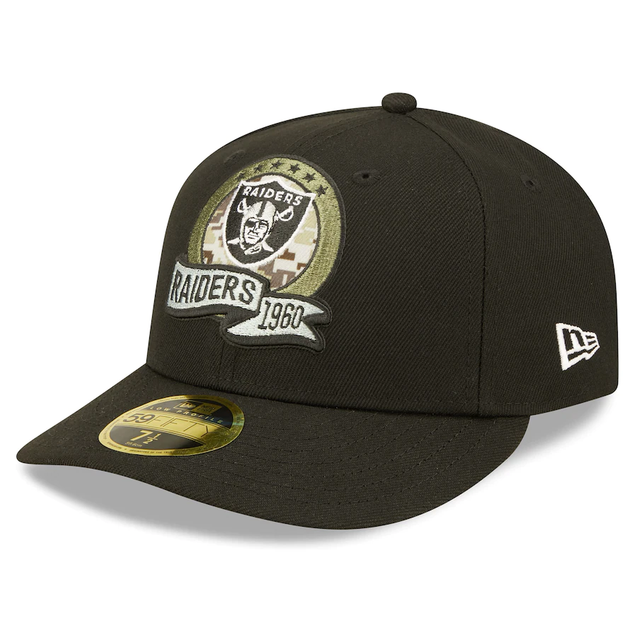 New Era Las Vegas Raiders 2022 Salute To Service Low Profile 59FIFTY F