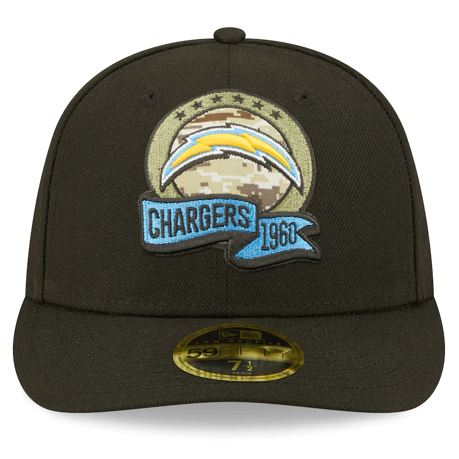 New Era Los Angeles Chargers 2022 Salute To Service Low Profile 59FIFT