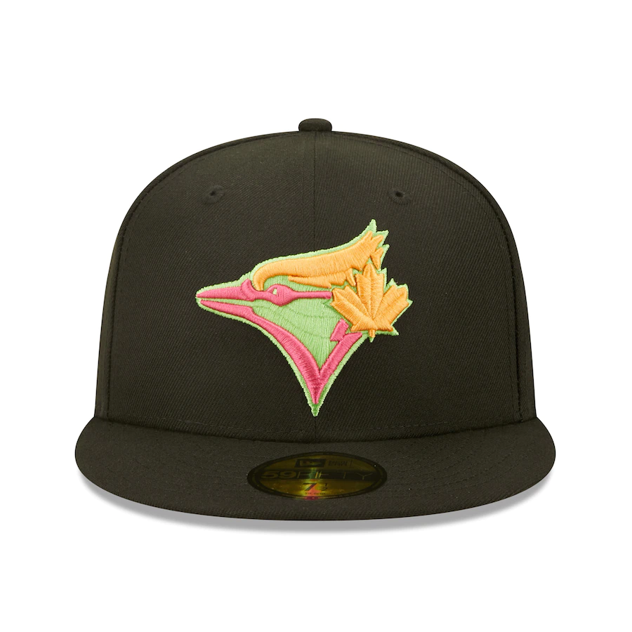 New Era Toronto Blue Jays Black Summer Sherbet 59FIFTY Fitted Hat