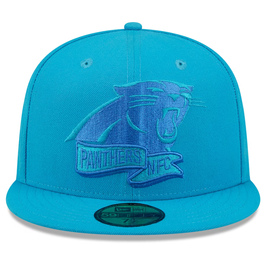 New Era Carolina Panthers Blue Tonal 2022 Sideline 59FIFTY Fitted Hat