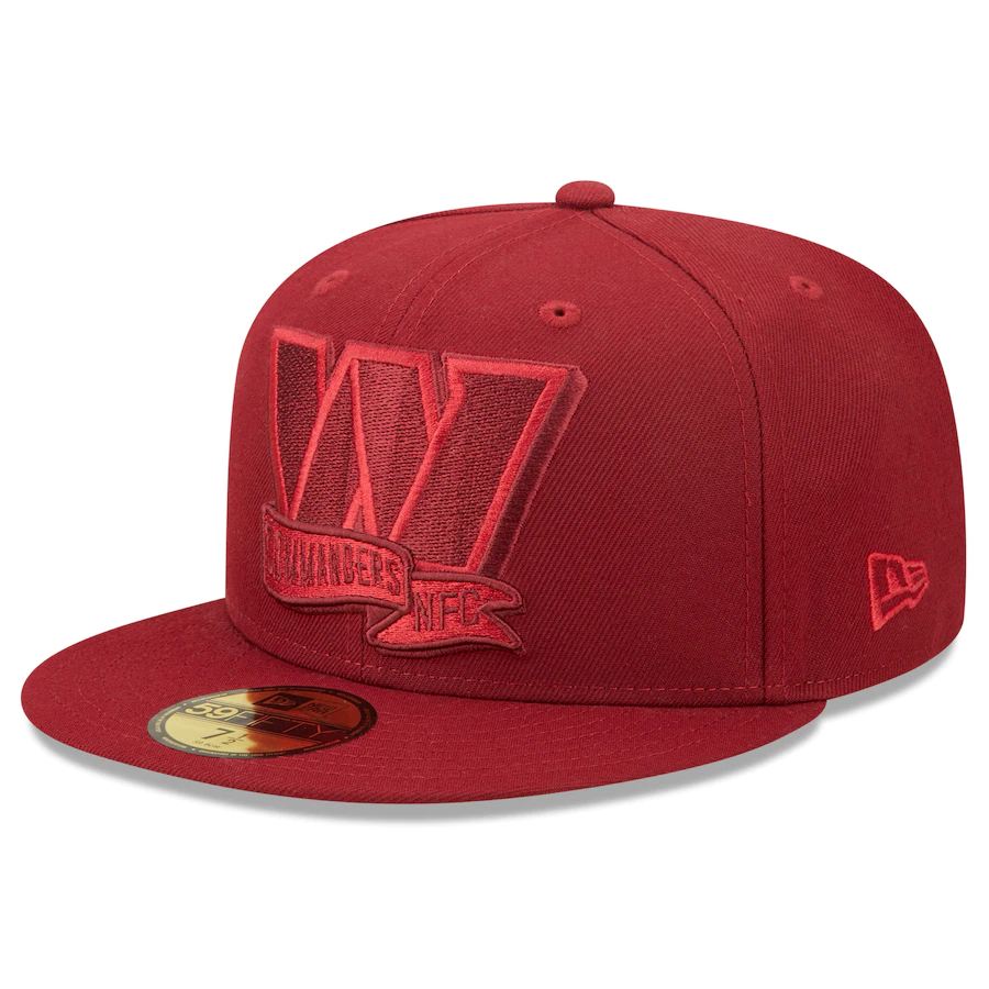 New Era Washington Commanders Burgundy Tonal 2022 Sideline 59FIFTY Fit
