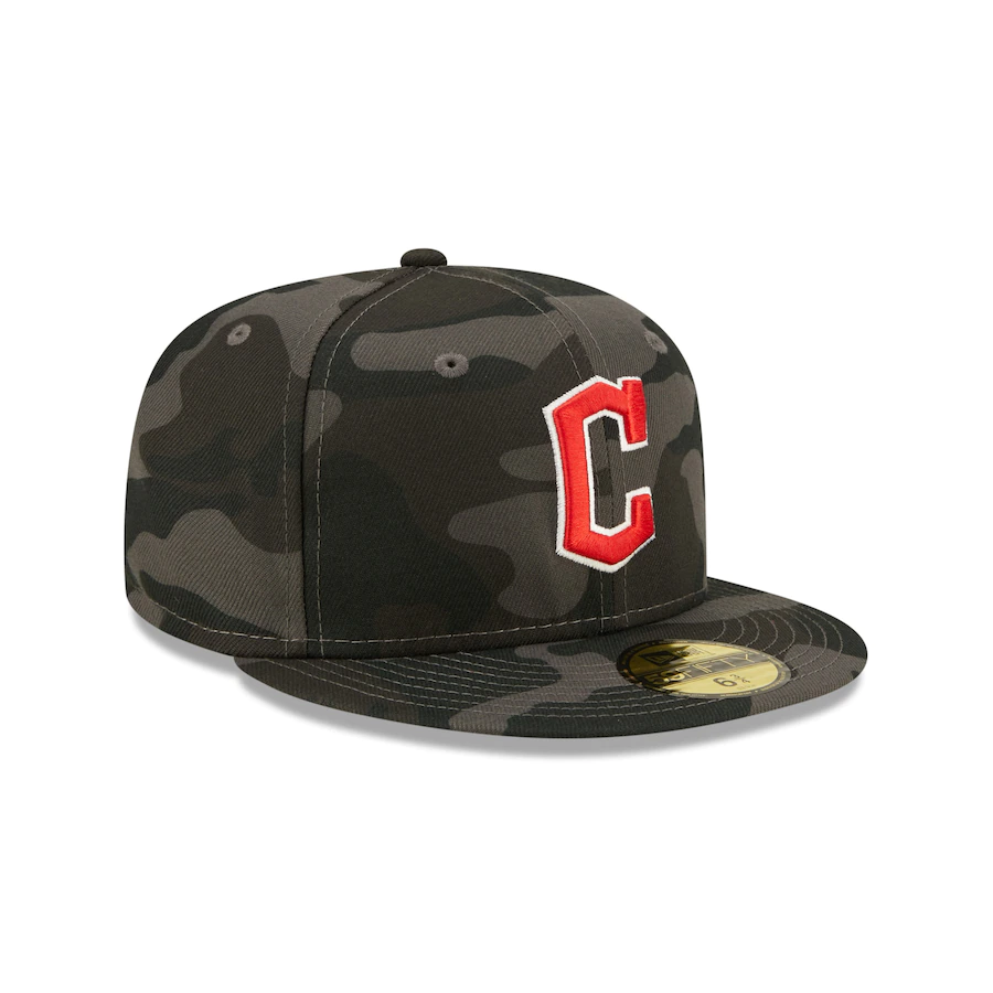 New Era Cleveland Guardians Camo Dark 59FIFTY Fitted Hat
