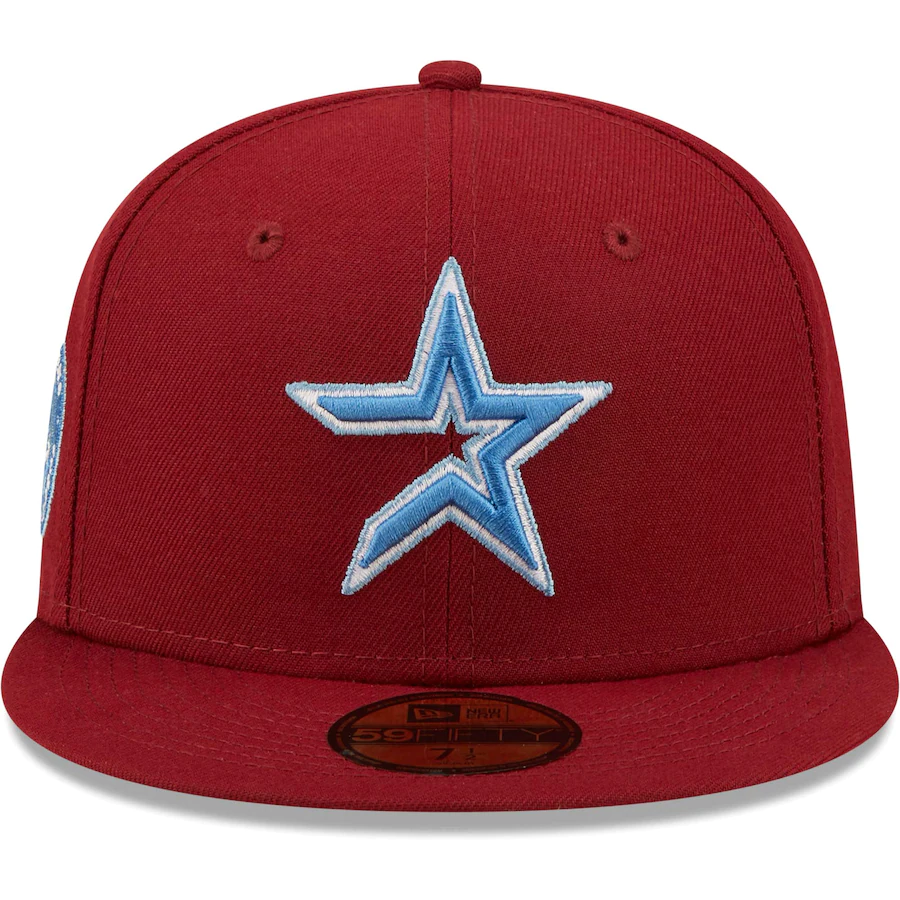 New Era Houston Astros Cardinal 40 Years Air Force Blue Undervisor ...