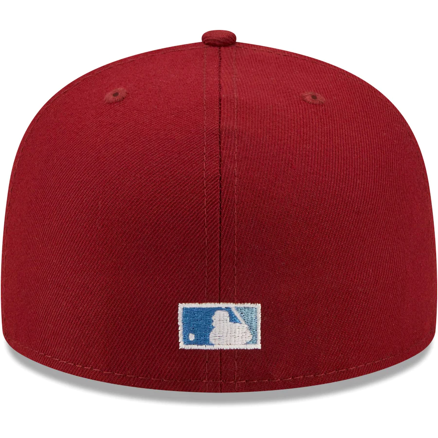 New Era Houston Astros Cardinal 40 Years Air Force Blue Undervisor 59F