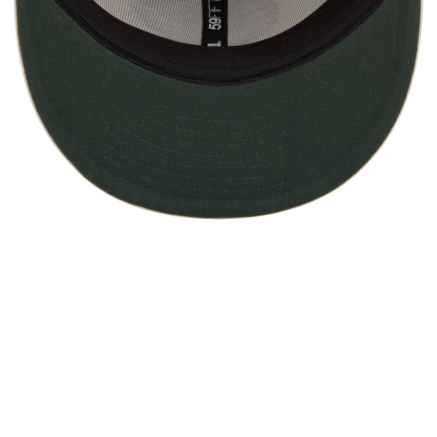New Era Green Bay Packers Cream Chrome Color Dim 59FIFTY Fitted Hat