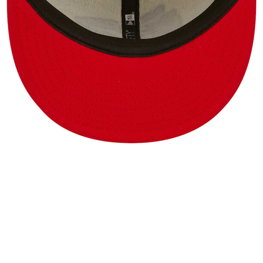 New Era Kansas City Chiefs Cream Chrome Color Dim 59FIFTY Fitted Hat