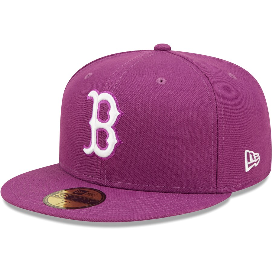 New Era Boston Red Sox Grape Logo 59FIFTY Fitted Hat