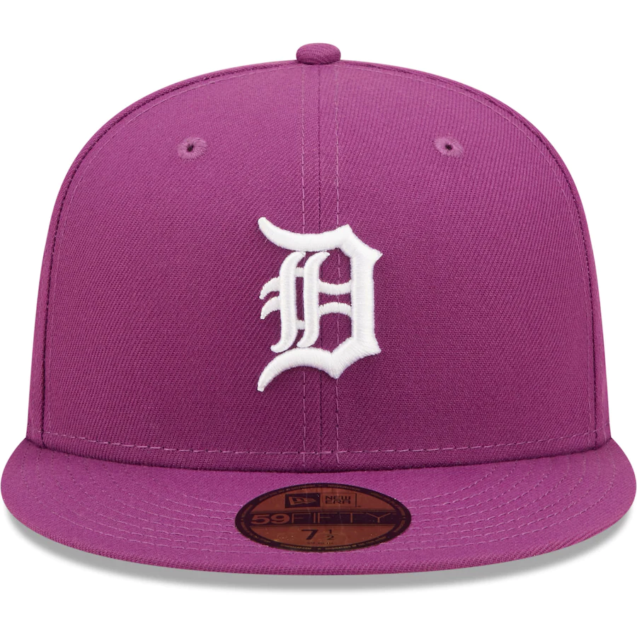 New Era Detroit Tigers Grape Logo 59FIFTY Fitted Hat