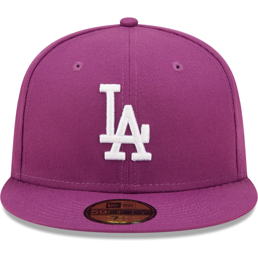 New Era Los Angeles Dodgers Grape Logo 59FIFTY Fitted Hat