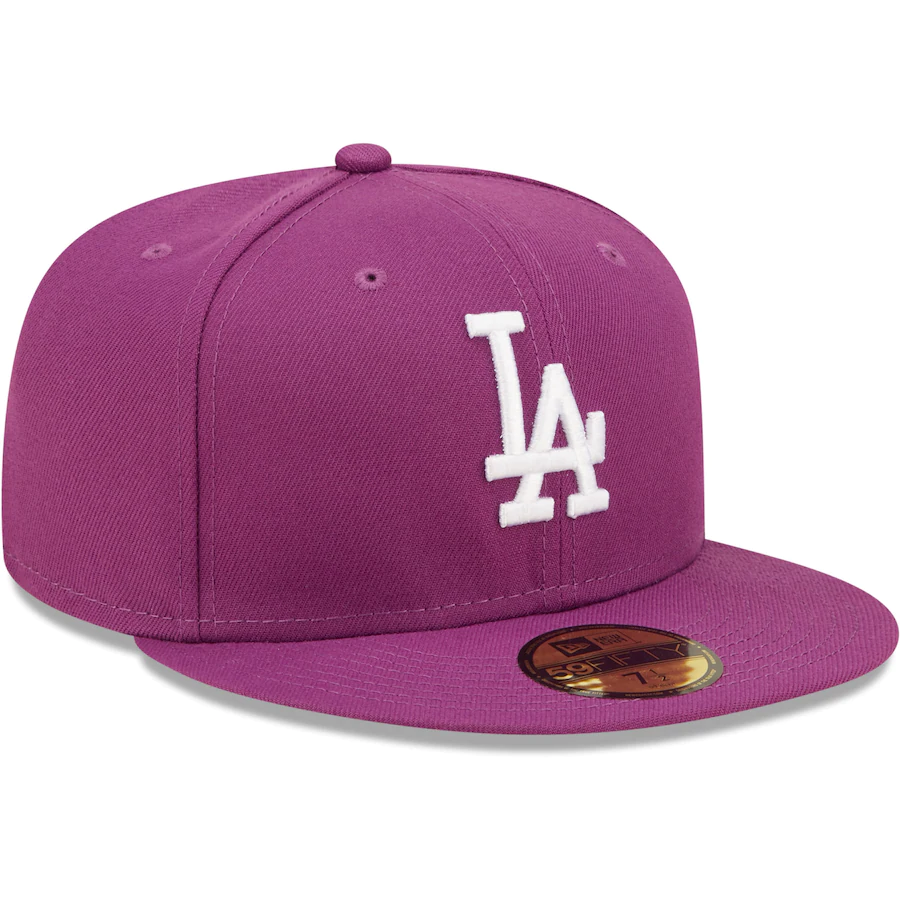 New Era Los Angeles Dodgers Grape Logo 59FIFTY Fitted Hat