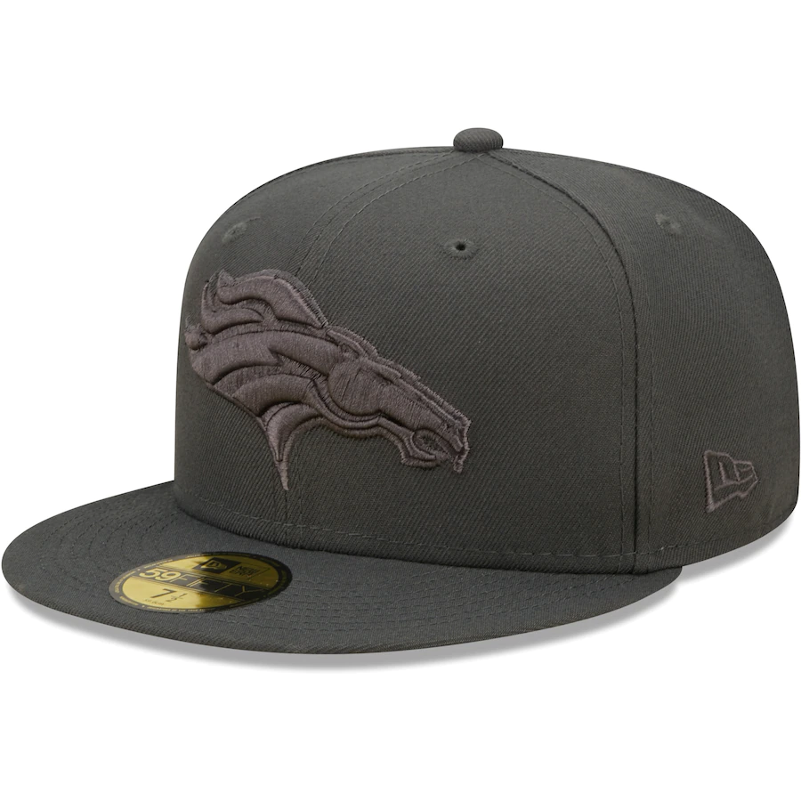 New Era Denver Broncos Graphite Color Pack 59FIFTY Fitted Hat